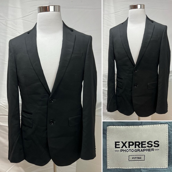 Express | Suits & Blazers | Mens Express Photographer Fitted Black ...